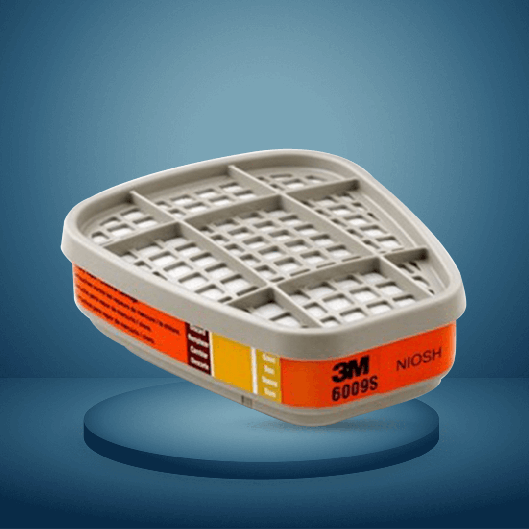 3M MERCURY/CHLORINE CARTRIDGE 6009S 1PAIR (FOR RESPIRATOR 6000 & 7000 ...